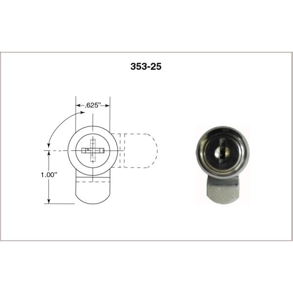 Bobrick 353-25 Lock and Key