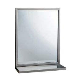 Bobrick B-292 Angle Frame Mirrors with Shelf